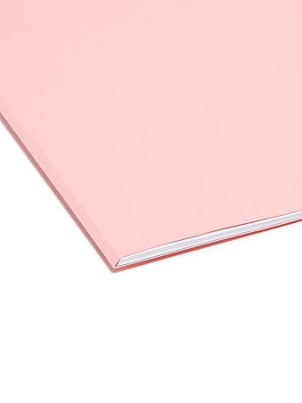 Smead Color File Folders With Reinforced Tabs Letter Size 13 Cut Pink ...