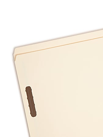 Smead Manila Reinforced Tab Fastener Folders With Two Fasteners ...