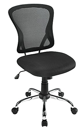 Brenton Studio Mesh Mid Back Chair Black - Office Depot