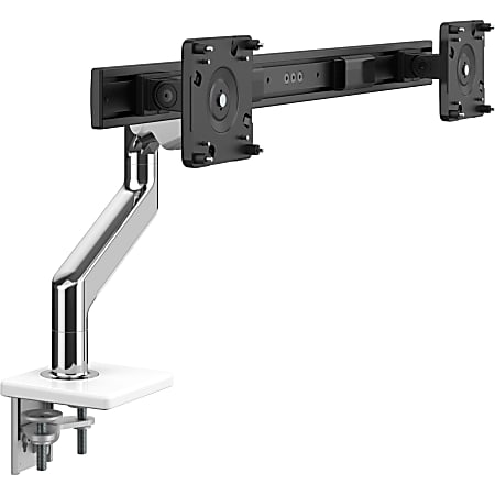 Humanscale M81CMWB2B Clamp Mount for Monitor Polished Aluminum White ...