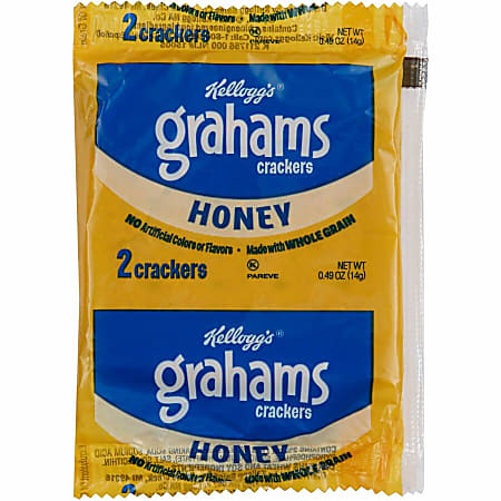 Keebler Grahams Honey Crackers 0.49 Oz Carton Of 200 Crackers - Office ...