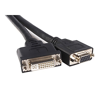 StarTech.com DMS 59 Splitter Cable 8in DMS 59 to 1x DVI1x VGA Y Cable ...
