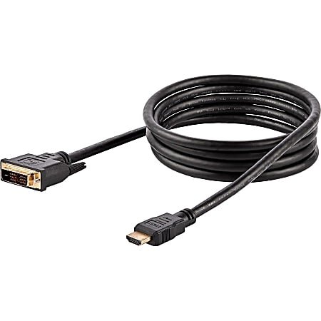 StarTech.com 6ft 1.8m HDMI to DVI Cable DVI D to HDMI Display Cable ...