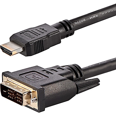 StarTech.com 6ft 1.8m HDMI to DVI Cable DVI D to HDMI Display Cable ...