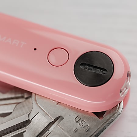 KeySmart Max Key Holder With Tile Smart Location 4.2 Blush - Office Depot