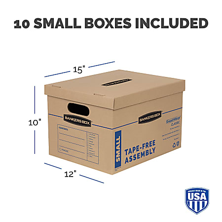 Bankers Box SmoothMove Classic Moving Storage Boxes With Lift Off Lids ...