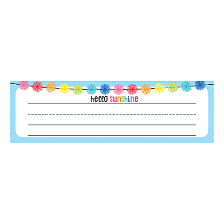 Schoolgirl Style Desk Nameplates 9 12 x 2 78 Hello Sunshine Pack Of 36 ...