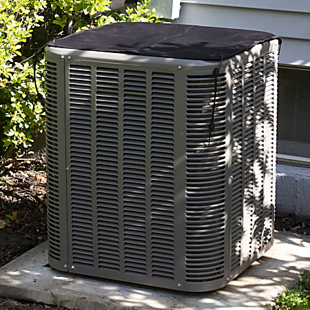 AnyAir Central Air Conditioner Outdoor Cover 1 H x 24 W x 24 D Black ...