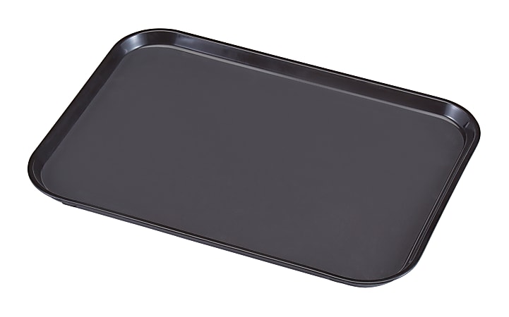Cambro Rectangular Camtread Trays 12 x 16 Black Set Of 24 Trays ...