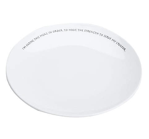 Mind Reader Religious 3 Piece Dinnerware Set White - Office Depot