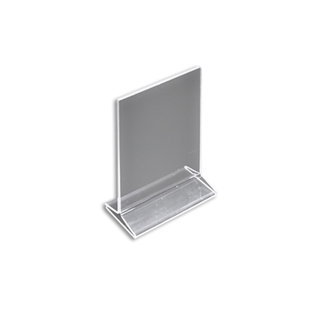 Azar Displays Acrylic L Shaped Sign Holders 5 12 x 8 12 Clear Pack Of ...