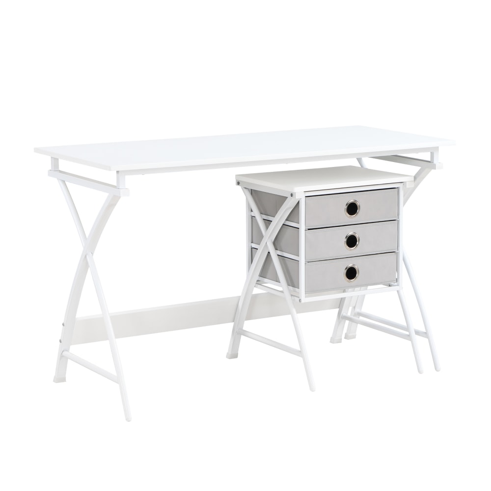 Realspace Halton 48 W Computer Desk White Office Depot