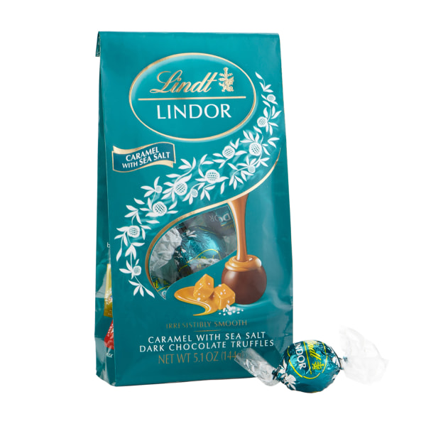 UPC 009542015633 - Lindt Lindor Dark Caramel with Sea Salt, 5.1 Oz ...