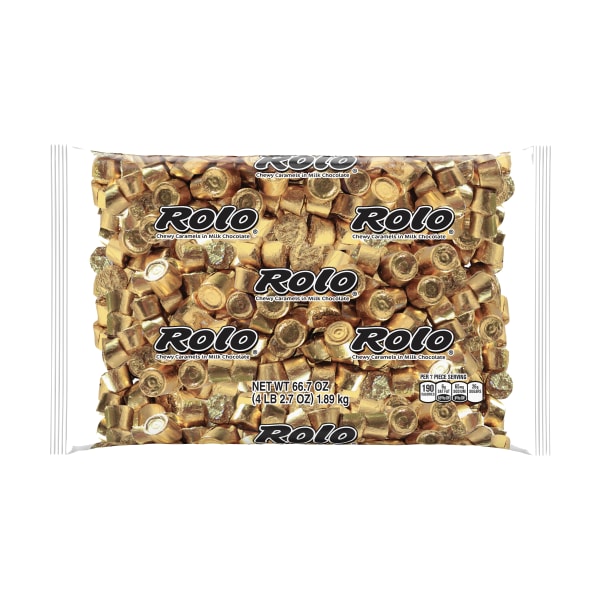 ROLO® Chocolate Caramel Candy Individually Wrapped 66.7 oz Bulk Bag