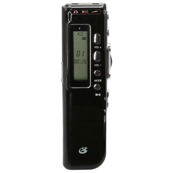 GPX 4GB Digital Voice Recorder Black PR047B