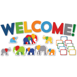 Carson Dellosa Parade Of Elephants Welcome Mini Bulletin Board Set ...