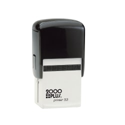 Custom 2000 PLUS Self Inking Stamp P53 1 18 x 1 1116 Impression ...