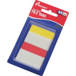 SKILCRAFT Self stick File Tabs 1.50 Tab Height x 2 Tab Width Self ...