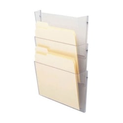 Deflecto DocuPocket Wall Files Letter 3PK - Office Depot