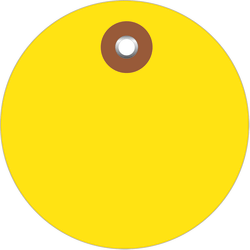 Office Depot Brand Plastic Circle Tags 2 Yellow Pack Of 100 - Office Depot
