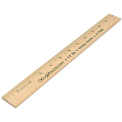 Natural Finish 12 Ruler - Office Depot