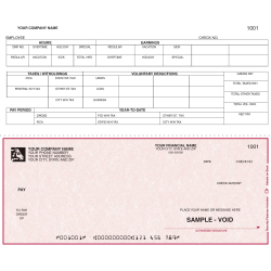 Custom Continuous Payroll Checks For RealWorld 9 12 x 7 Box Of 250 ...
