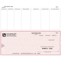 Custom Continuous Accounts Payable Checks For Sage Peachtree 9 12 x 7 1 ...