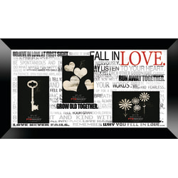 PTM Images Photo Frame Fall In Love 22 H x 1 14 W x 12 D Black - Office ...