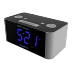 Emerson SmartSet Desktop Clock Radio Mono 2 x Alarm Preset Snooze ...