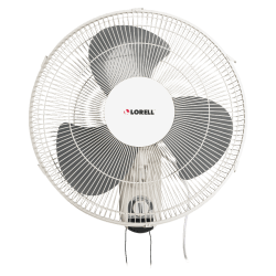 Lorell 16 3 Speed Wall Mount Fan With Pull Chain White - Office Depot