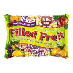 Washburn Fruit Filled Hard Candy Assorted Flavors 5 Lb Bag - Office Depot