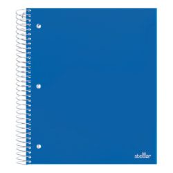 Office Depot Brand Stellar Poly Notebook 8 12 x 11 3 Subject Wide Ruled ...