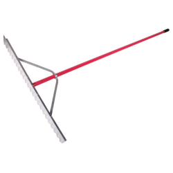 Asphalt Lute Rake 36 in Aluminum Blade 82 in Aluminum Handle - Office Depot