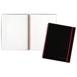 Black n Red Wirebound Notebook 3 58 x 5 78 1 Subject Wide Ruled 70 ...