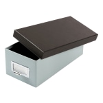 Oxford Index Card Storage Box 4 x 6 IndigoBlack - Office Depot