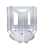 Azar Displays Revolving Brochure Holder 3 Pocket Acrylic 11 H x 13 W x ...