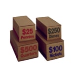 PM Company Coin Boxes Quarters 500.00 Bundle Of 50 - Office Depot