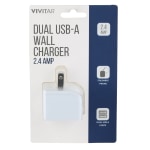 Vivitar USB C And USB A Wall Charger White NIL6004 WHT STK 24 - Office ...