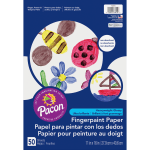 Pacon Fingerpaint Paper 50 Sheets 11 x 16 White Paper Non Absorbant ...
