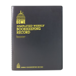 Dome Bookkeeping Record Book 128 Sheets Wire Bound 8.75 x 11.25 Sheet ...