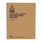Dome Bookkeeping Record Book 128 Sheets Wire Bound 8.75 x 11.25 Sheet ...