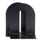 Officemate OIC Magnetic Heavy Duty Bookends 10 x 8 x 8 Black Set Of 2 ...