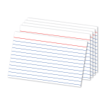 Office Depot Brand Color Coded Ruled Index Cards 3 x 5 Assorted Colors ...