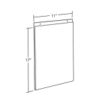 Azar Displays Wall Mount U Frame Acrylic Sign Holders 17 x 11 Clear ...