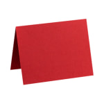 LUX Folded Cards A7 5 18 x 7 Ruby Red Pack Of 50 - Office Depot