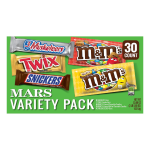 Mars Chocolate Full-Size Candy Bars Variety Pack, 53.68 Oz Box