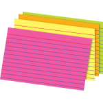 Office Depot Brand Rainbow Index Cards Ruled 5 x 8 Assorted Colors Pack ...