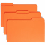 Smead 13 Cut 2 Ply Color File Folders Legal Size Orange Box Of 100 ...
