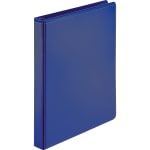 Business Source Navy D ring Binder 1 Binder Capacity Letter 8 12 x 11 ...