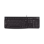 Logitech K120 Wired Keyboard for Windows USB Plug and Play Full Size ...